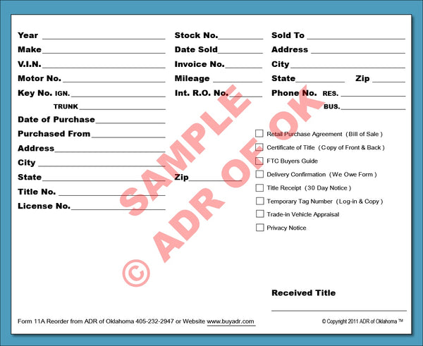 Deal Jacket Folders (Single Side) – ADR of Oklahoma